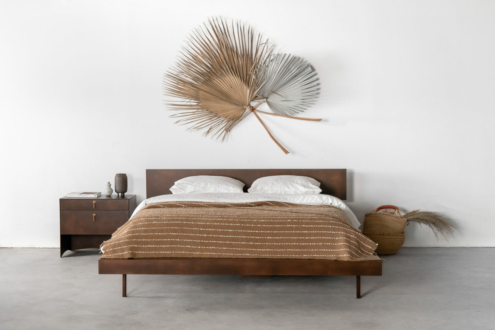 Mossam Platform Bed in Patina- Croft House Design Studio - LA ...