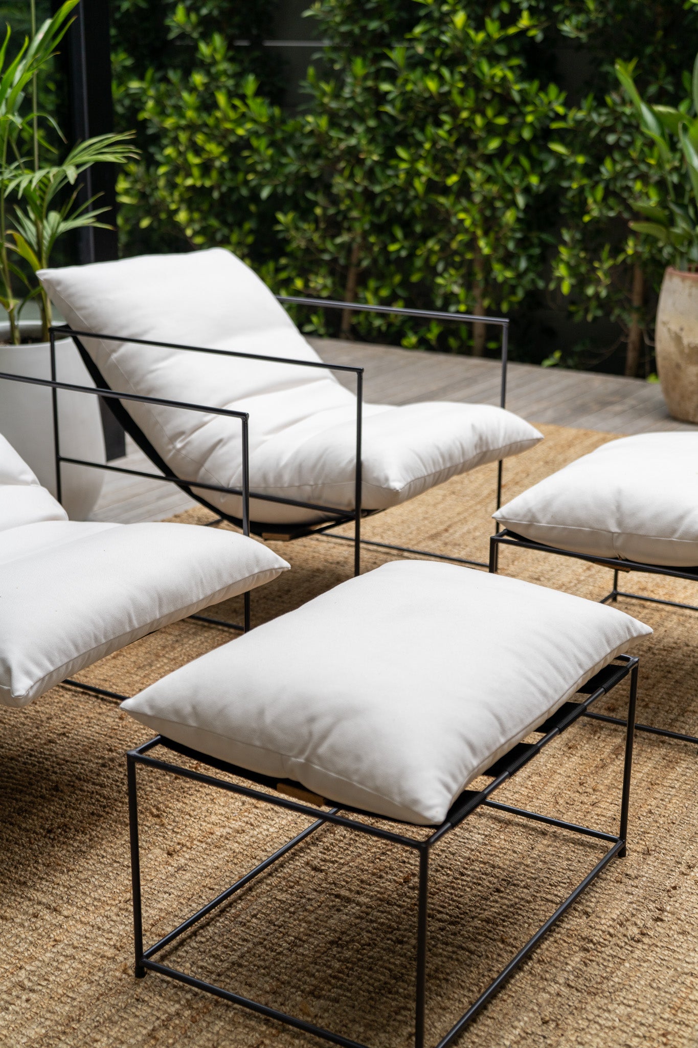 Outdoor Sierra Ottoman - Croft House Design Studio - LA, California ...