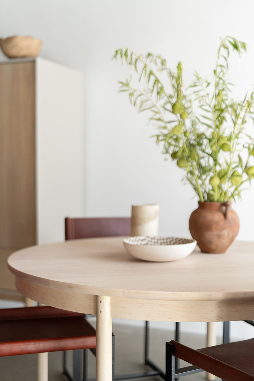 Ynez Round Dining Table - Croft House Design Studio - LA, California ...