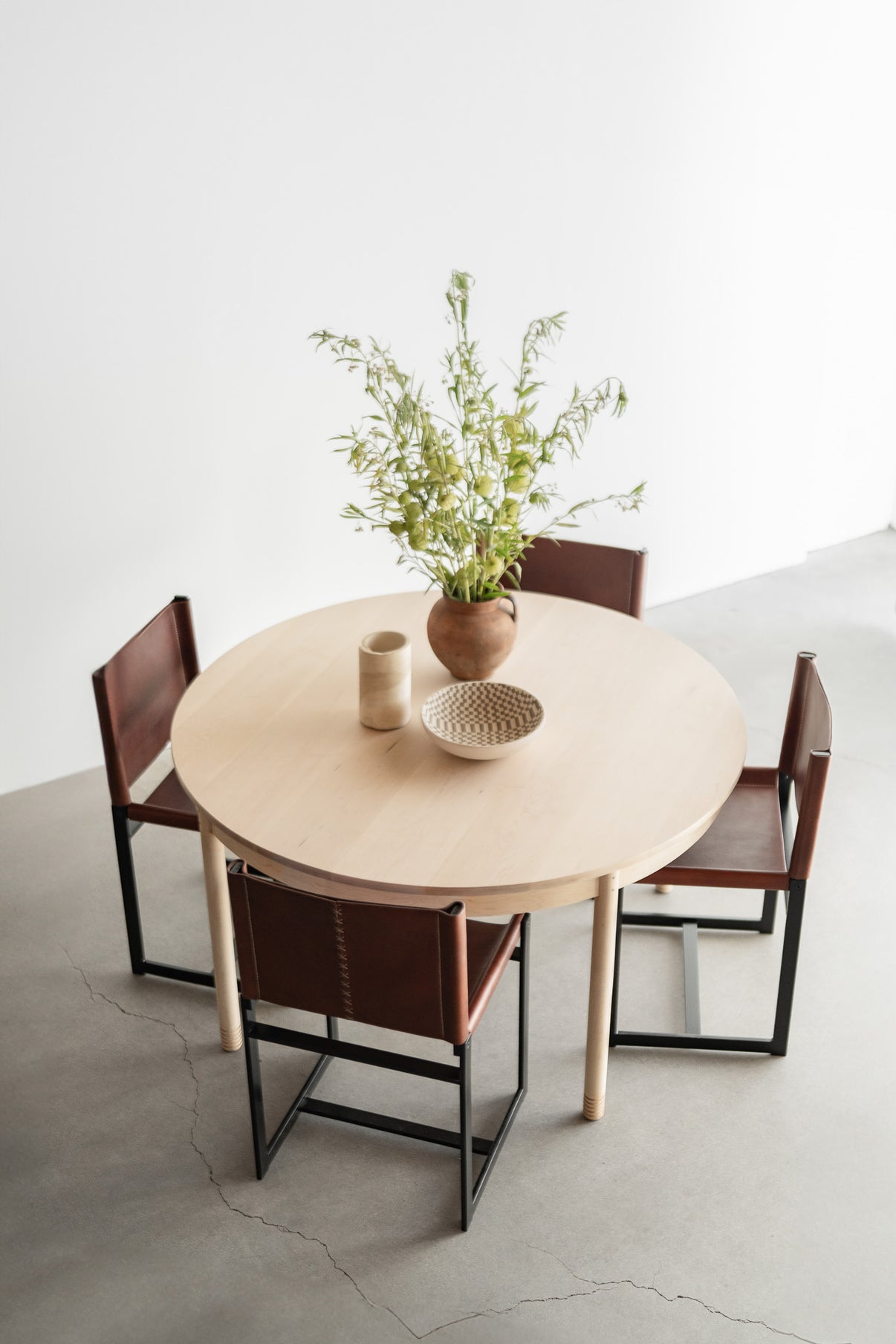 Ynez Round Dining Table - Croft House Design Studio - LA, California ...